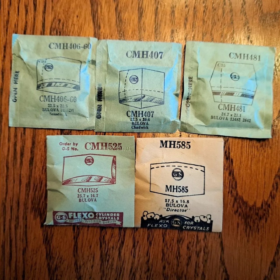 BULOVA watch crystal-acrylic-FANCY- CMC,CMF,CMH,CMN,CMO,CMQ,CMR,CMS,CMW ...