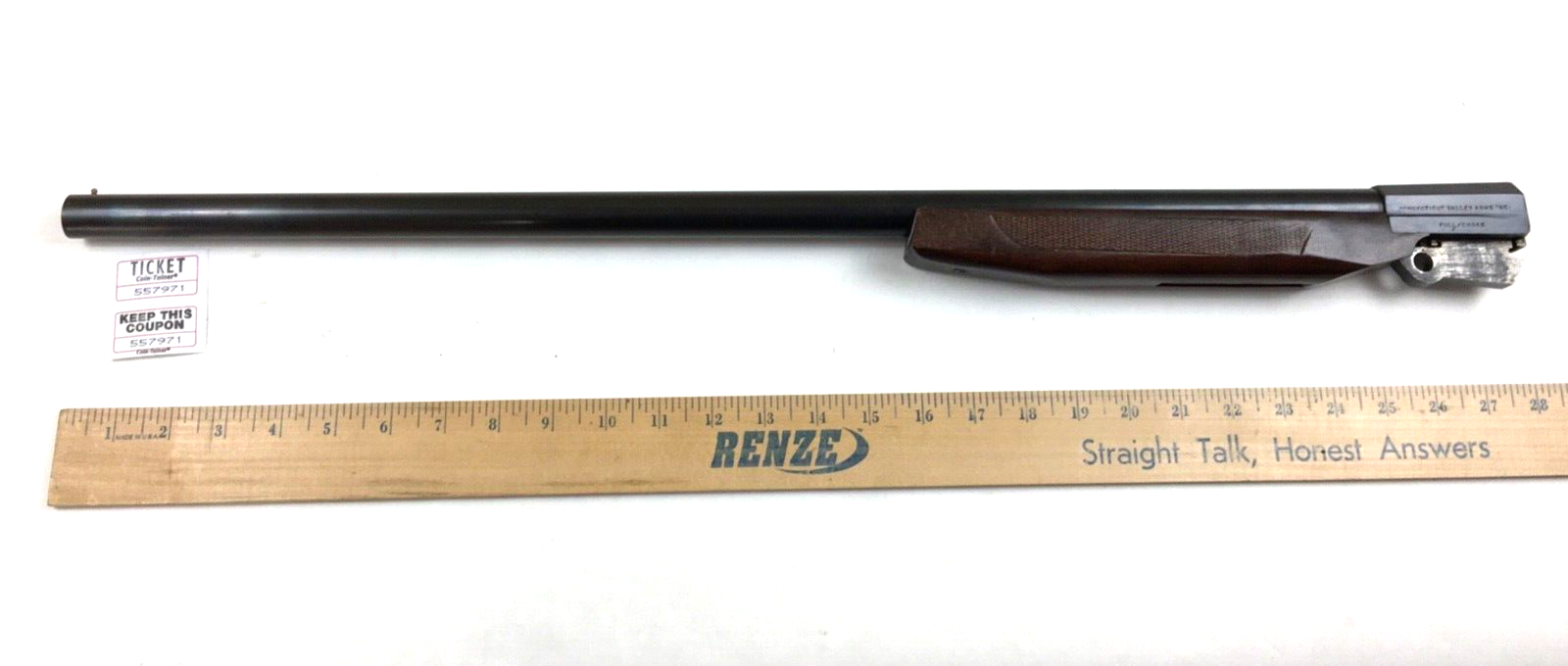 Vintage CVA Single shot 12 gauge shotgun barrel w/ forend 28" Made in ...