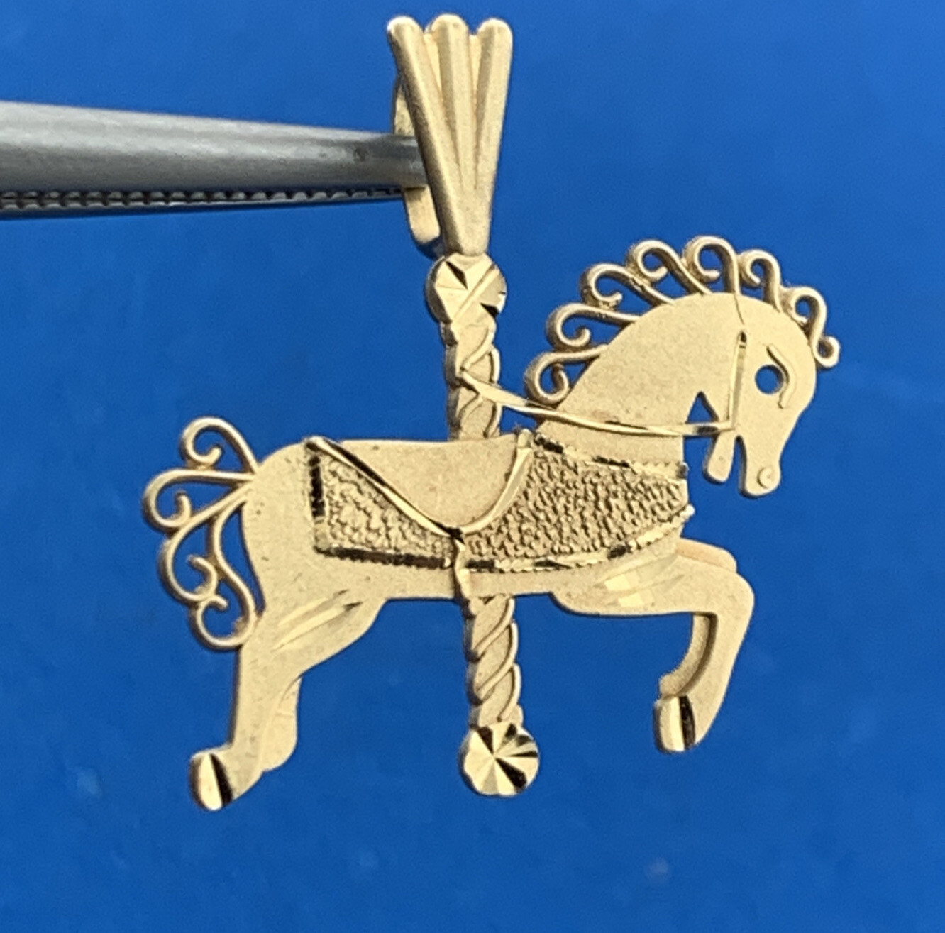 1989 Michael Anthony Ma 14K Yellow Gold Carousel Merr… - Gem