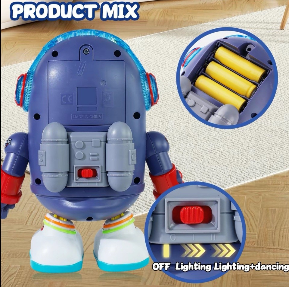 Dancing Space Duck / Waddling Duck Toy with Music & Lights Electric Fun ...