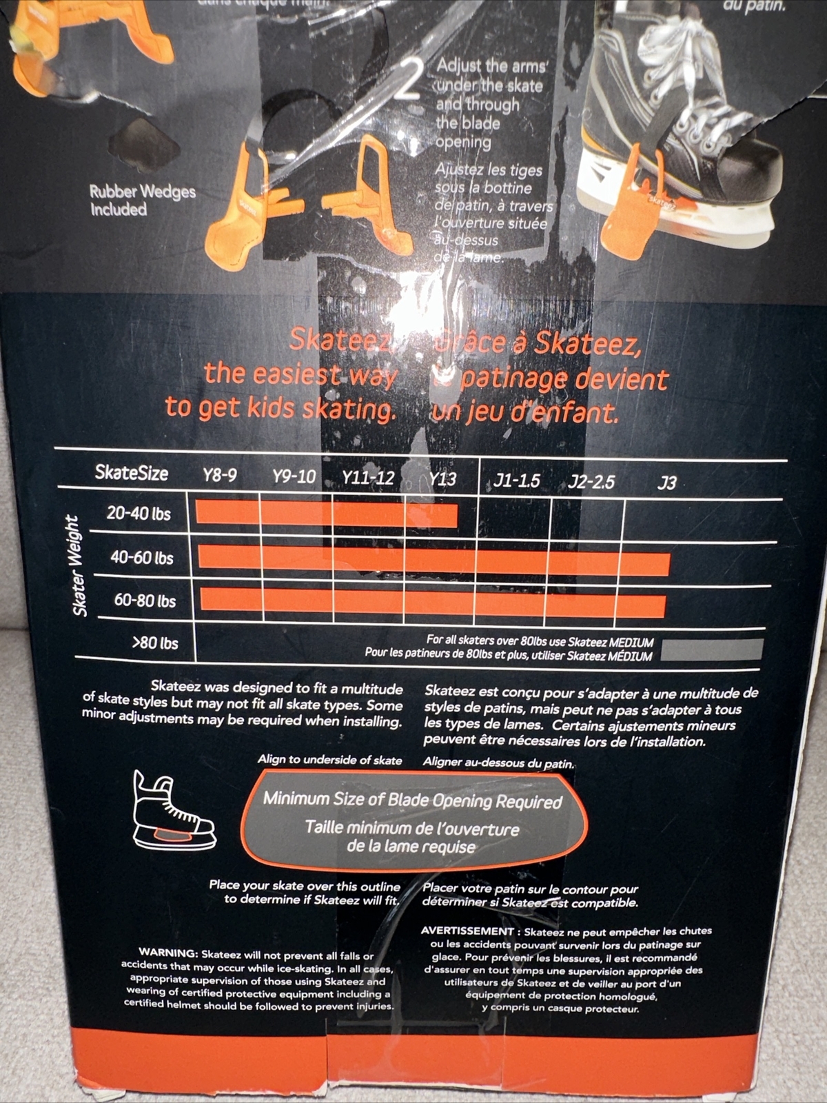 Skateez Skating Trainer Hockey Figure Skate Training Aid Size Med up to ...