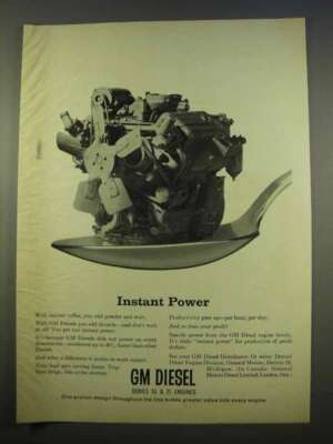 1963 GM Diesel Engines Ad - Instant Power | eBay
