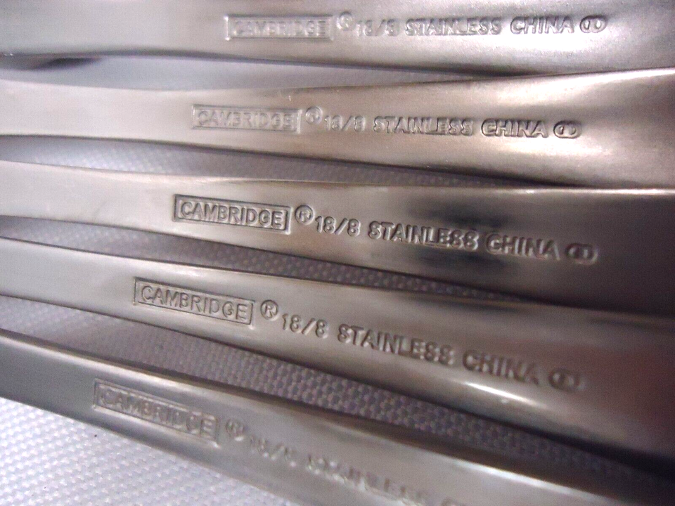 CAMBRIDGE ALEXA SAND STAINLESS DINNER FORKS, TEASPOON 9-pieces | eBay