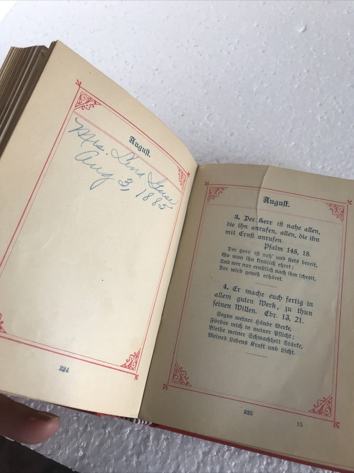 German Forget Me Not Christliches Vergissmeinnicht 1900 Daily Scripture ...