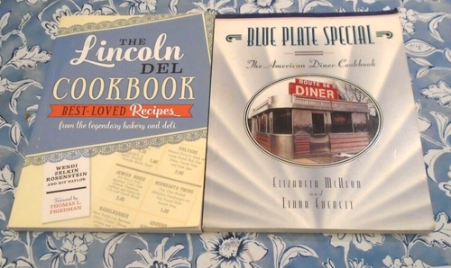 2 Cookbooks:American Diner Blue Plate Cookbook + Minnesota Lincoln Deli ...