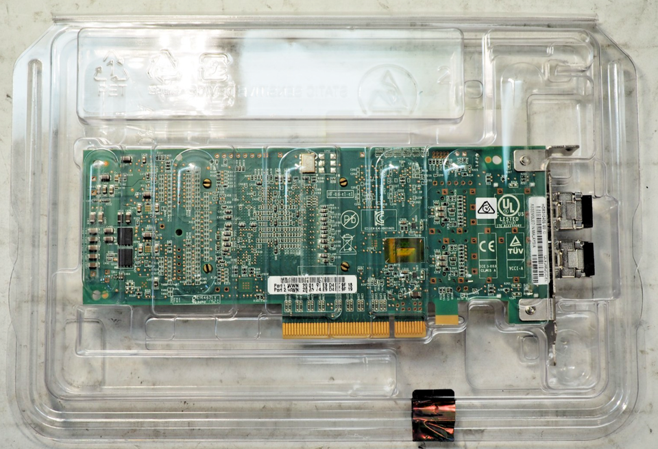 DELL 76RF3 QLE2662L-DEL 16GB SFP+ Dual-port Fibre Channel HBA Card w ...