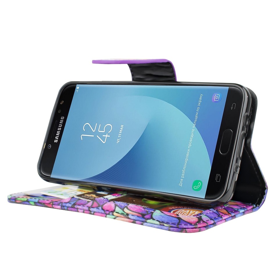 For Samsung Galaxy J7 REFINE 2018 J737 Card Slot Holder PU Leather ...