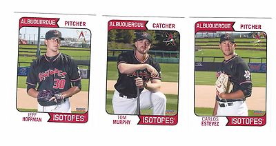 2016 ALBUQUERQUE ISOTOPES TEAM SET MINORS AAA COLORADO ROCKIES LIMITED ...