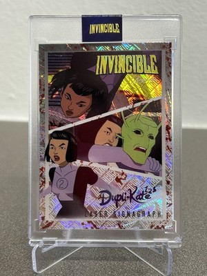 2025 Keepsake Invincible Dupli-Kate BLOOD SPLATTER LASER SIGNAGRAPH 25/ ...
