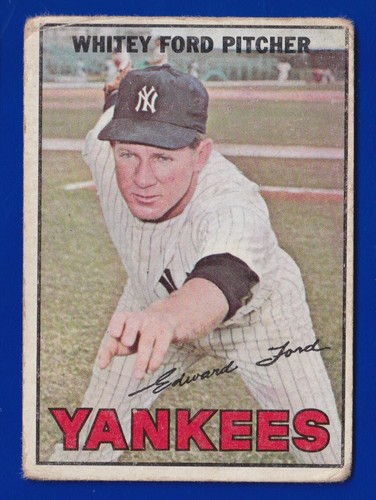 WHITEY FORD yankees 1967 TOPPS #5 NO CREASES | eBay