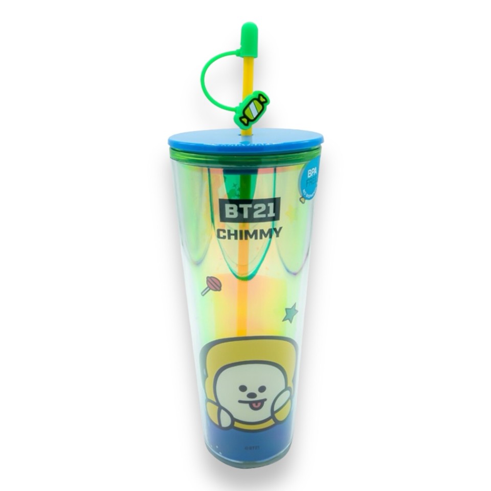 Tumbler BT21 Miniso Collection Line Friend Cool Drink 800ml Hologram ...