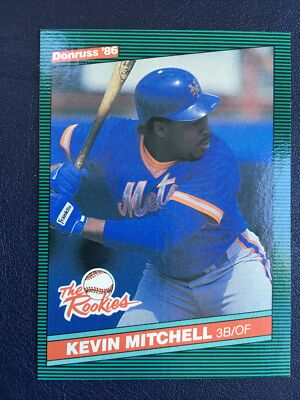 1986 Donruss The Rookies Set KEVIN MITCHELL ROOKIE #17 METS - Near Mint ...
