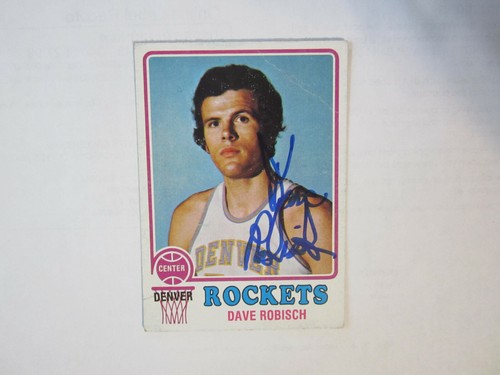 1973-74 Topps # 199 Dave Robisch Autograph Signed Card (M) Houston ...