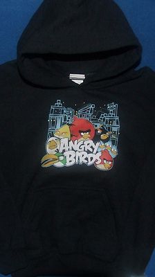 Angry Birds Pullover Hoodie 8 Medium New childs Sweatshirt Dark Blue ...