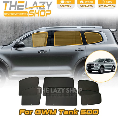 6PCS Magnetic Window Sun Shade for GWM Tank 500 2024+ Car Screen Mesh ...