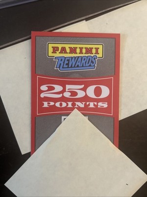 Panini Rewards Redemption Card 250 Points Unused / Unclaimed | eBay