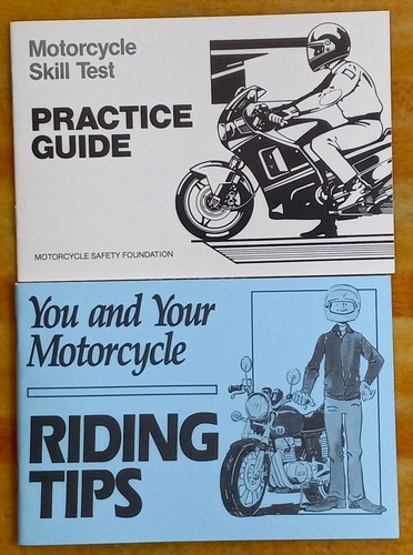 2 VINTAGE MOTORCYCLE SAFETY FOUNDATION PAMPHLETS - 1988 - MINT NOS | eBay