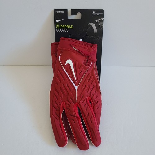 Nike Superbad 6.0 Football Gloves NCAA Alabama Crimson Tide DX4885-620 ...