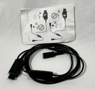 TESTED Plantronics Y Adapter Training Supervisor Cord w/ Mute QD (27019 ...