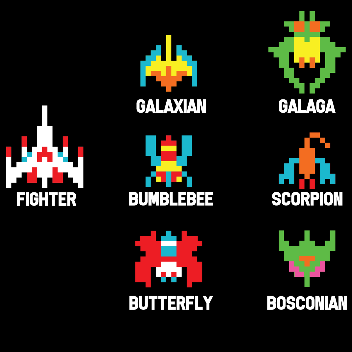 Galaga Sprites
