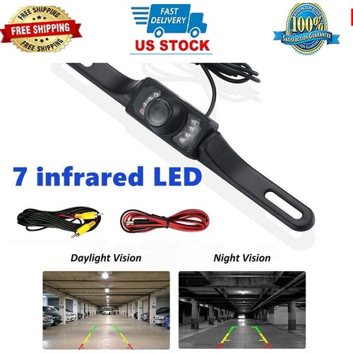 Waterproof HD Wide Angle License Plate Car Rear View Backup Camera ...