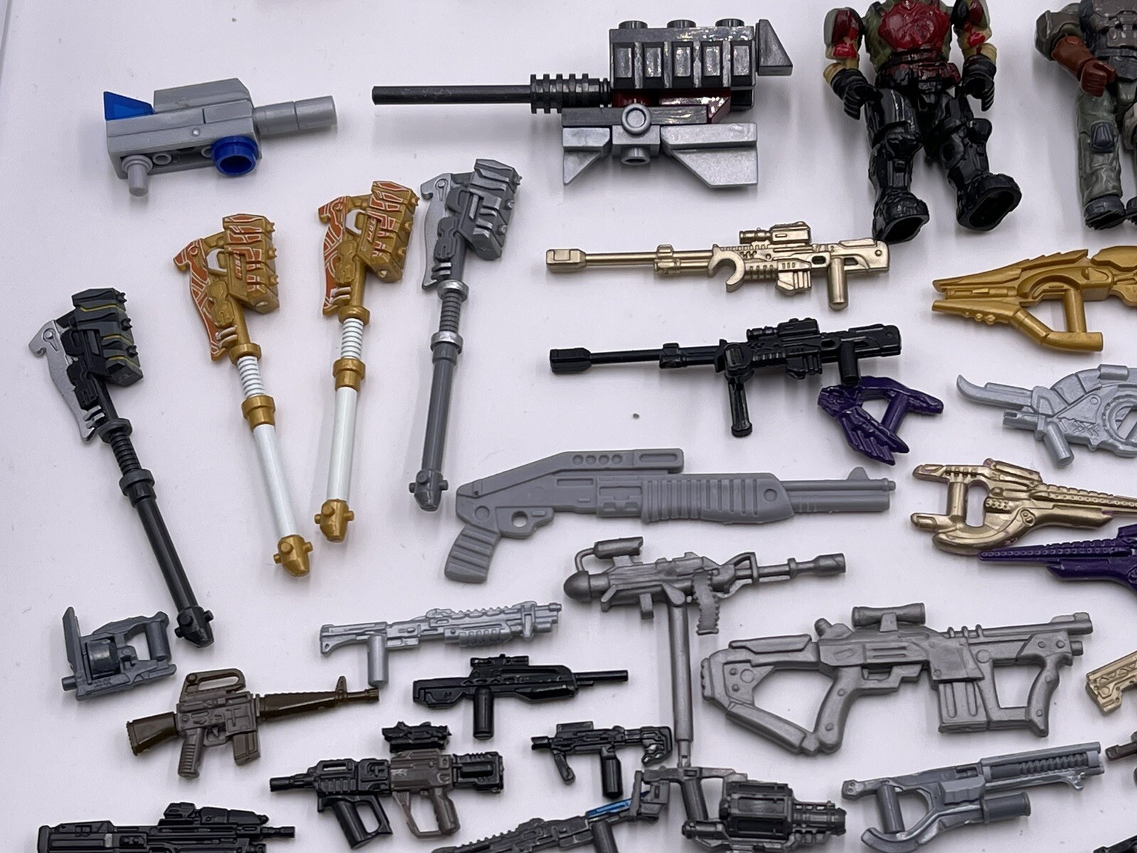 MEGA Bloks Construx Halo COD God Of War Predator 75+ Mini Figures & 90 ...