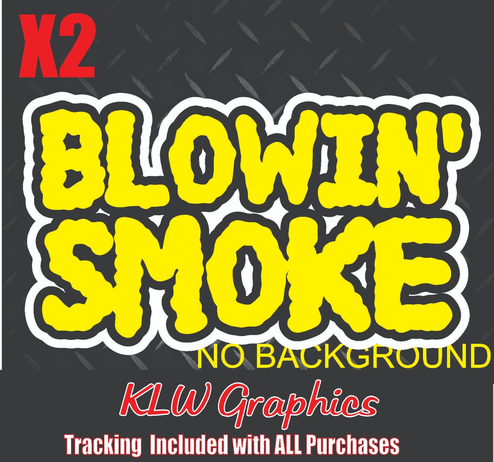 Blowin Smoke Viny Decal Sticker Turbo Diesel Truck 7.3 6.7 6.6 Crew Cab ...