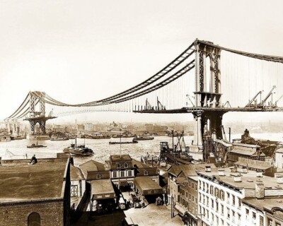 New York Manhattan bridge NYC Brooklyn Ellis Empire Flatiron Park ...