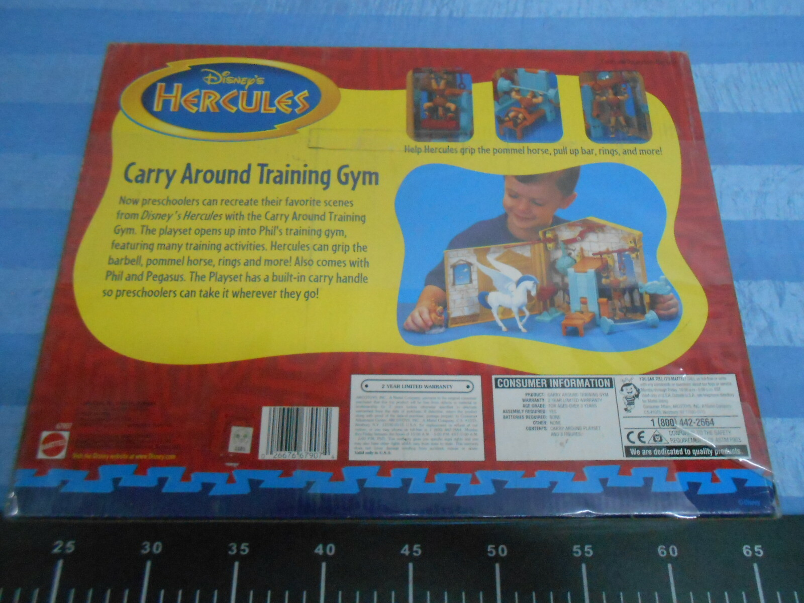 Disney HERCULES Movie Scenes Carry Around Training Gym Playset Mattel ...