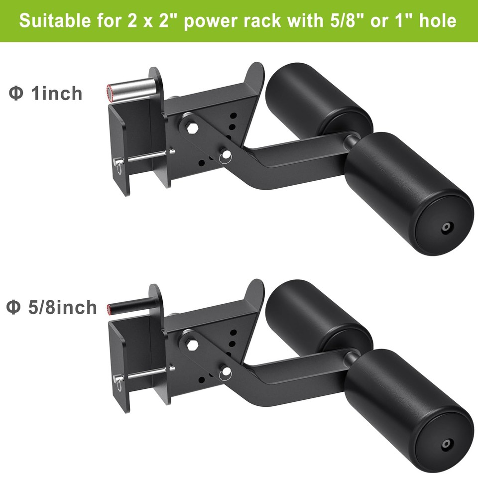 Nordic Hamstring Curl Squat Rack Attachment for 2" x 2" Power Rack with ...