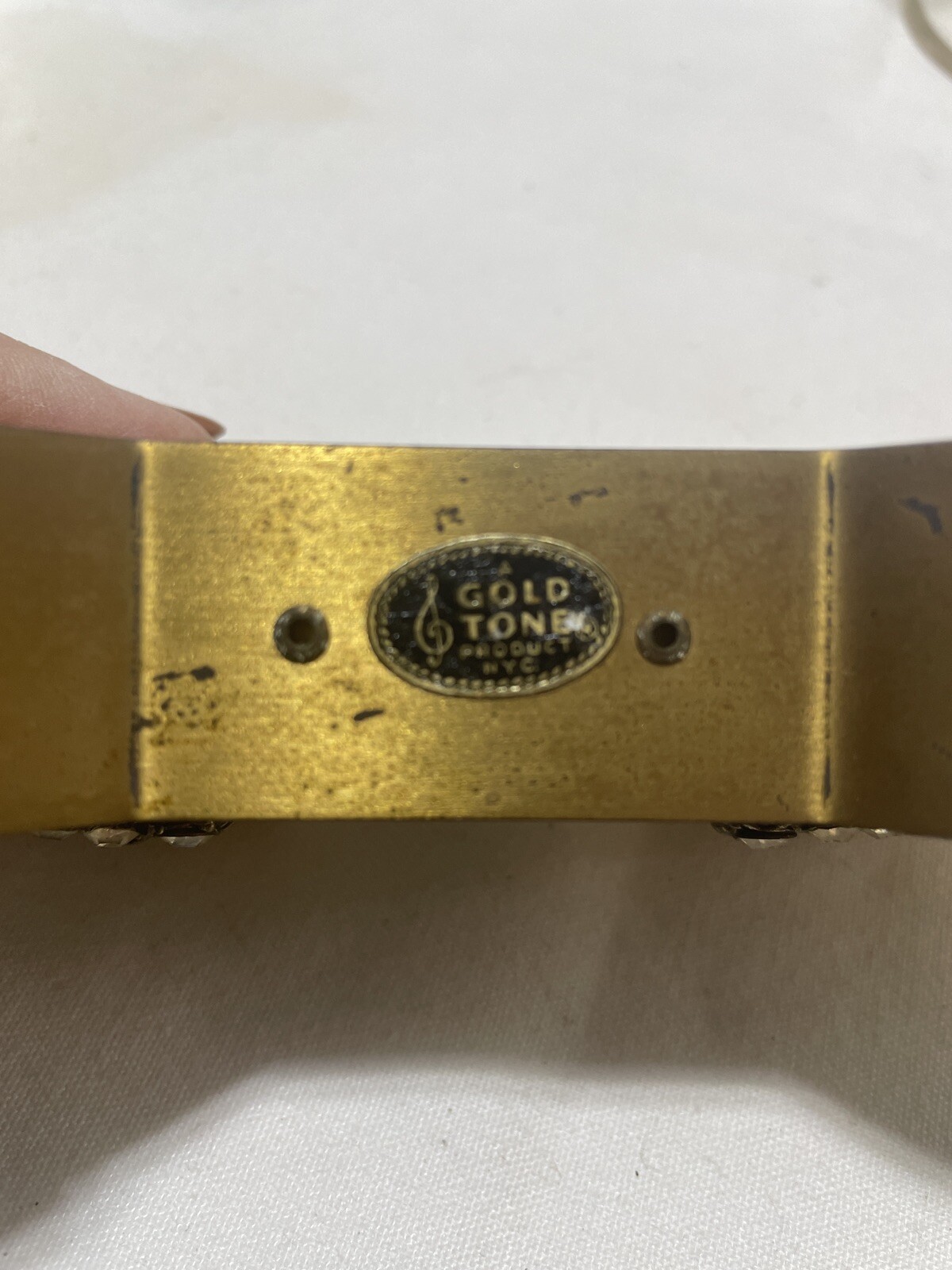 Vintage Footed Eyeglass Caddy Holder Cats Eye Rhinestones Gold Tone ...