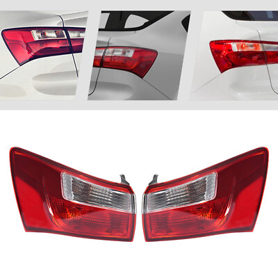 For 2012-17 Kia Rio Halogen Tail Lights Rear Brake Lamps w/Bulb Left ...