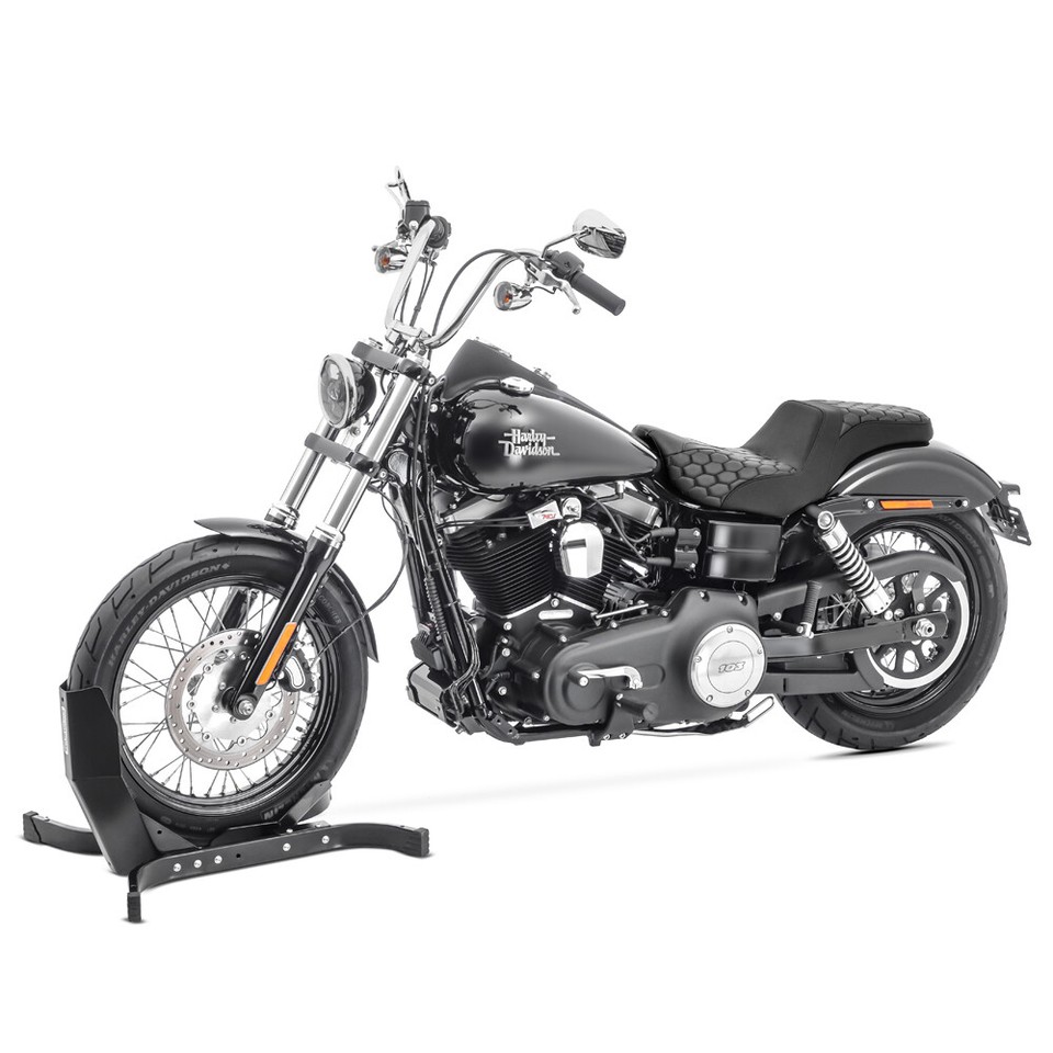 Sitz für Harley Davidson Dyna Street Bob 06-17 Fahrer Beifahrer Sattel SF8 schw | eBay