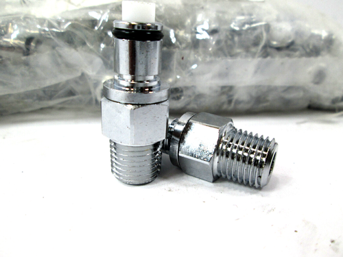 Lot of 100-Nordson Medical- Male Thread Plug NV 1/4" MNPT 40CBV-PB1-04 ...