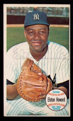 1964 Topps Giants #21 Elston Howard AUTOGRAPHED SIGNED New York Yankees ...
