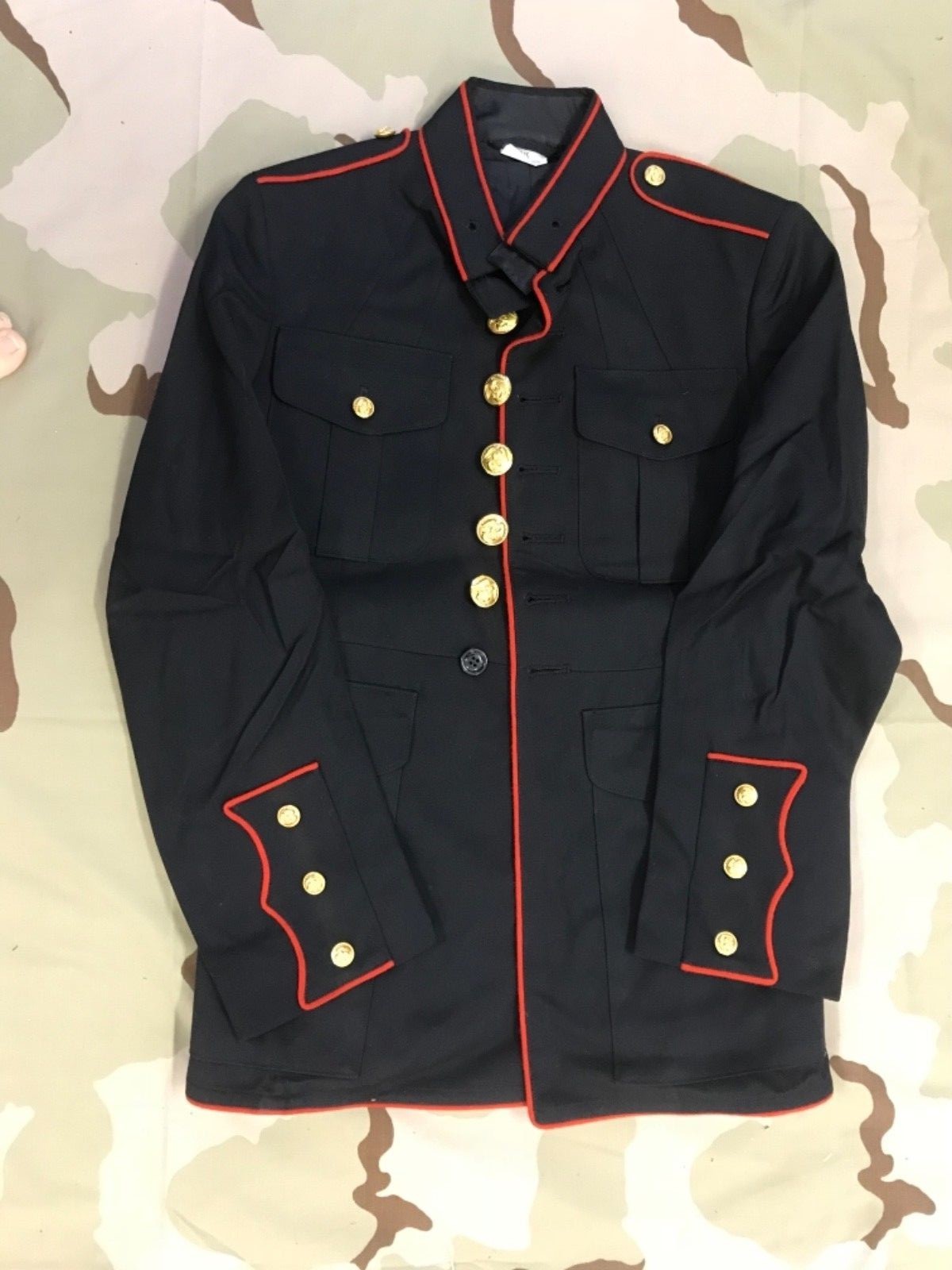 US MARINES DRESS BLUE TUNIC jacket MAN'S GABARDINE NSN 8405-01-279-6095 ...