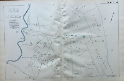 1882 SWARTHMORE COLLEGE SPRINGFIELD DELAWARE COUNTY PENNSYLVANIA ATLAS ...