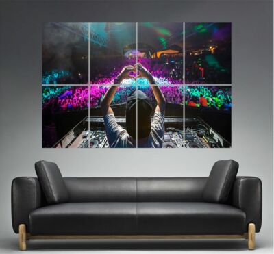 Avicii Music Poster DJ Decks A0 Wall Art Print | eBay