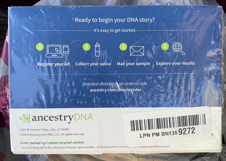 AncestryDNA Genetic Test Kit DNA Activation Kit Genealogy New Sealed | eBay