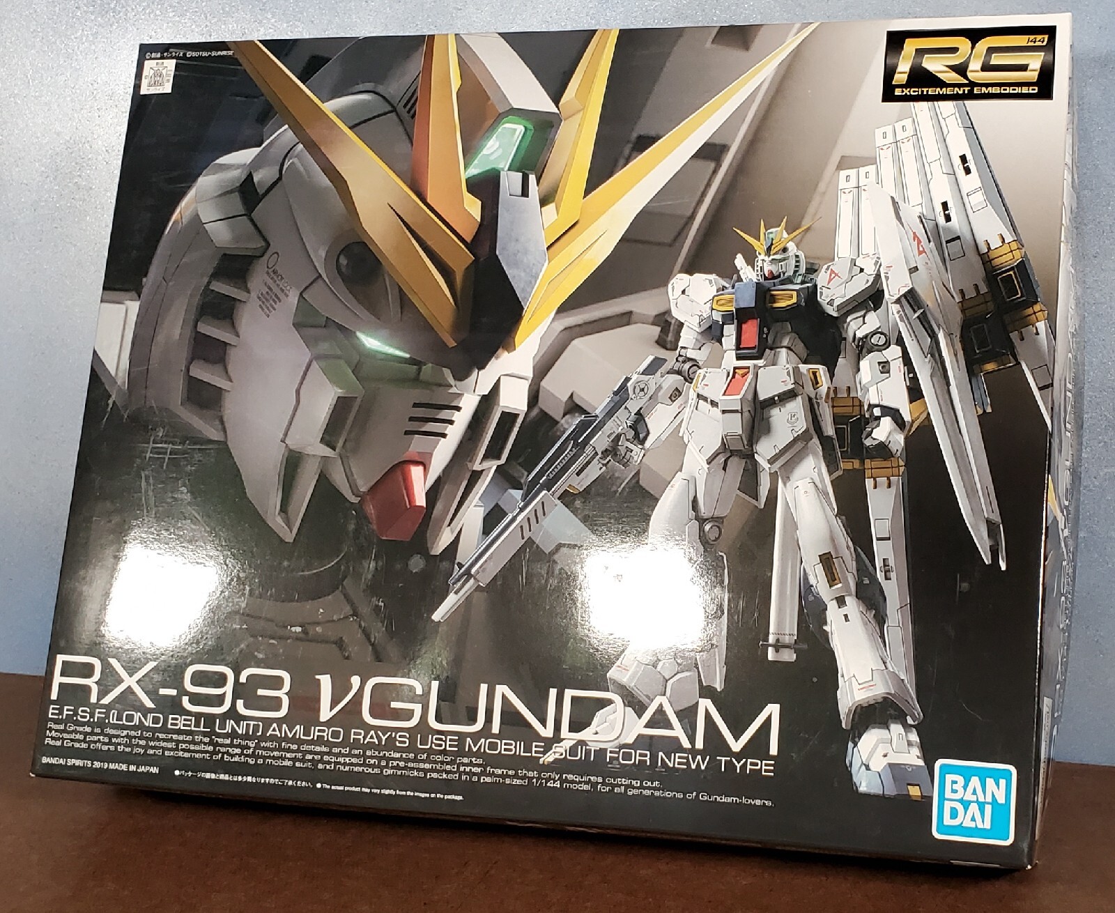 Bandai Gundam RG #32 RX-93 Nu Gundam Real Grade 1/144 Model Kit Brand ...