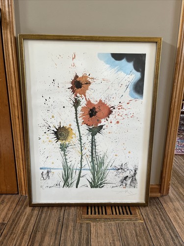 Salvador Dali Lithograph Print Poster 1965 Hand Signed Spring Explosive ...