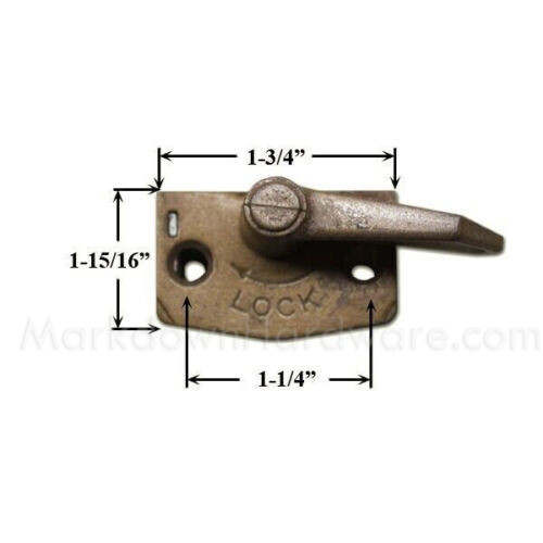 Pella Double Hung Window Spring Action Loaded Lock - Old Style ...