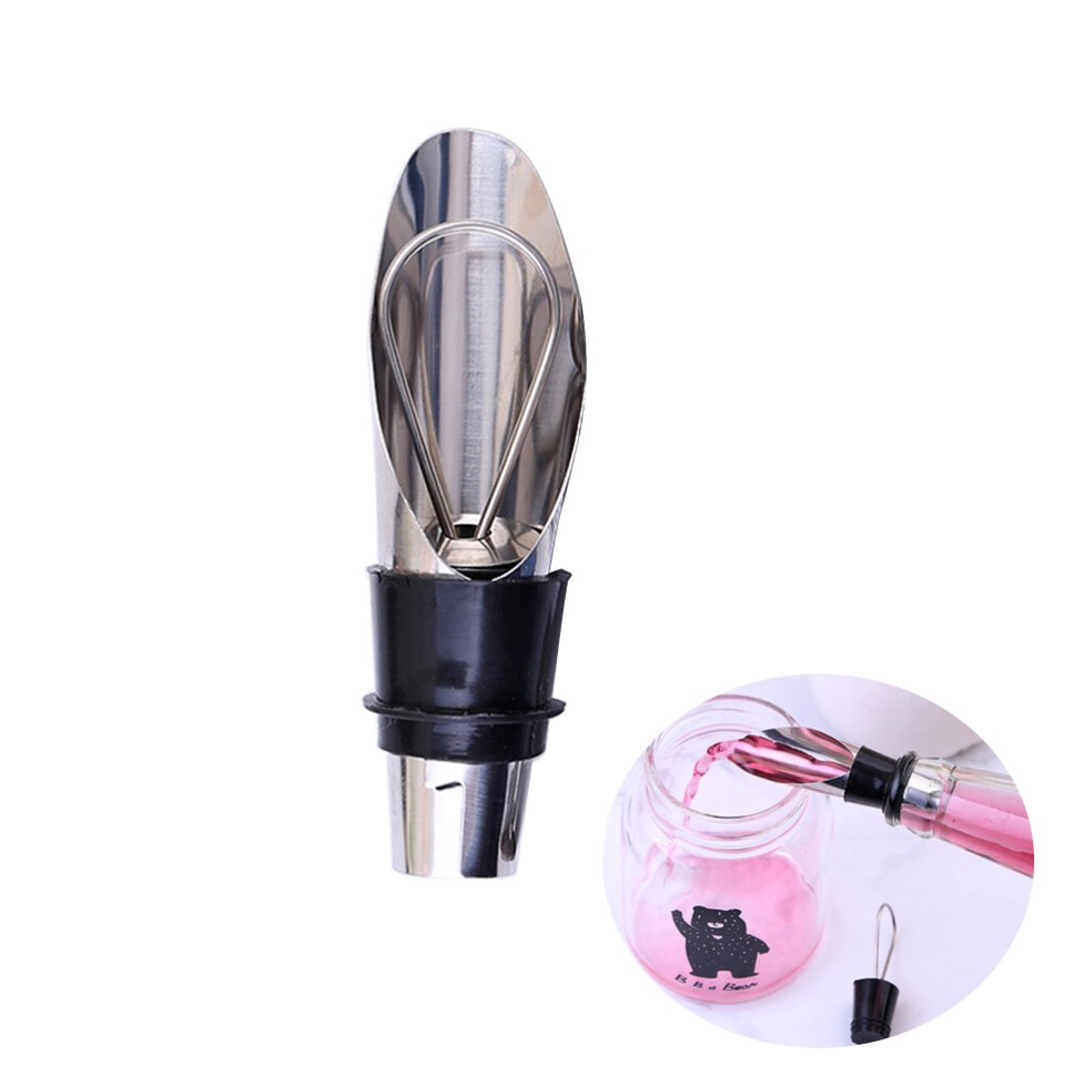 Stainless Stainless Steel Oxygenating Wine Aerator Aerating Pourer ...