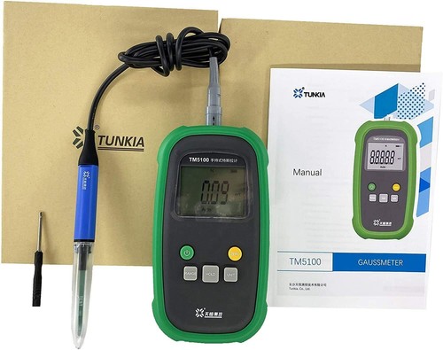 Gauss Meter Handheld Tesla Meter Magnetic Field Tester With Radial Hall ...
