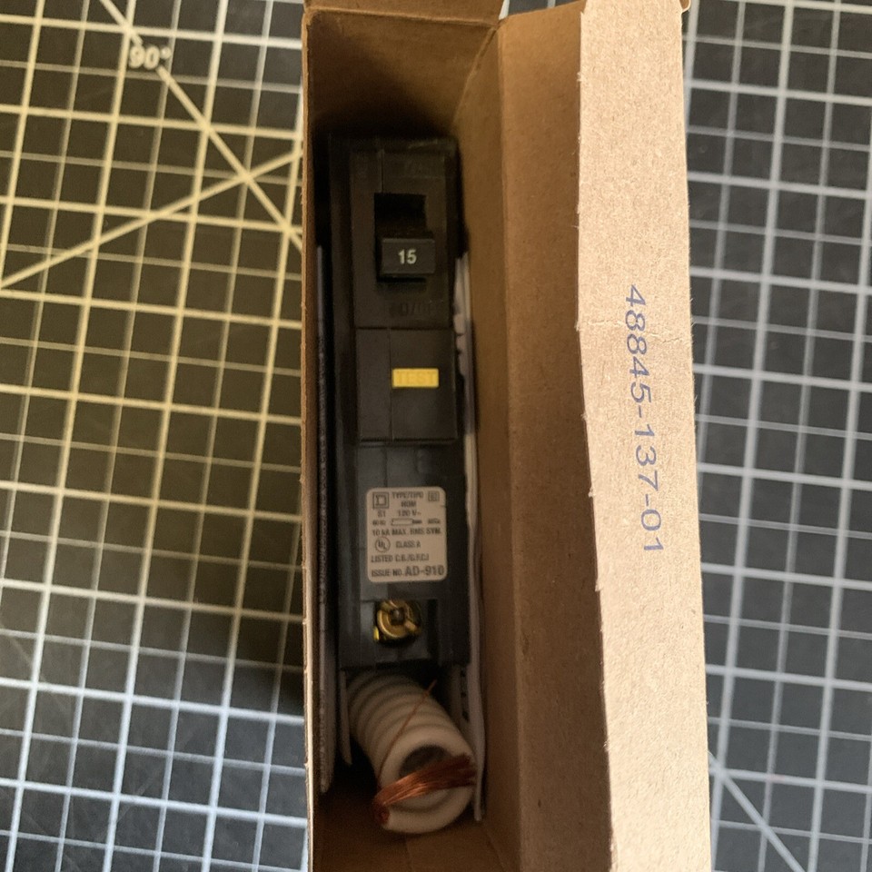 SQUARE D HOMELINE HOM115GFI 15A GFCI GFI BREAKER NEW | eBay