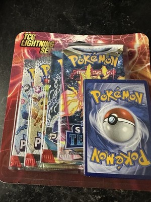 Pokemon TCG Lightning Set 4 Packs + 1 Bonus Card! Brand New/Sealed! | eBay