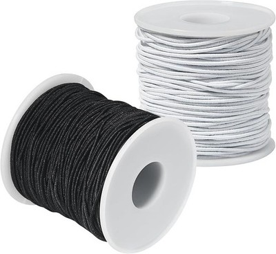 Elastic String for Bracelets Making - 2 Rolls 1.2MM Bracelet String ...