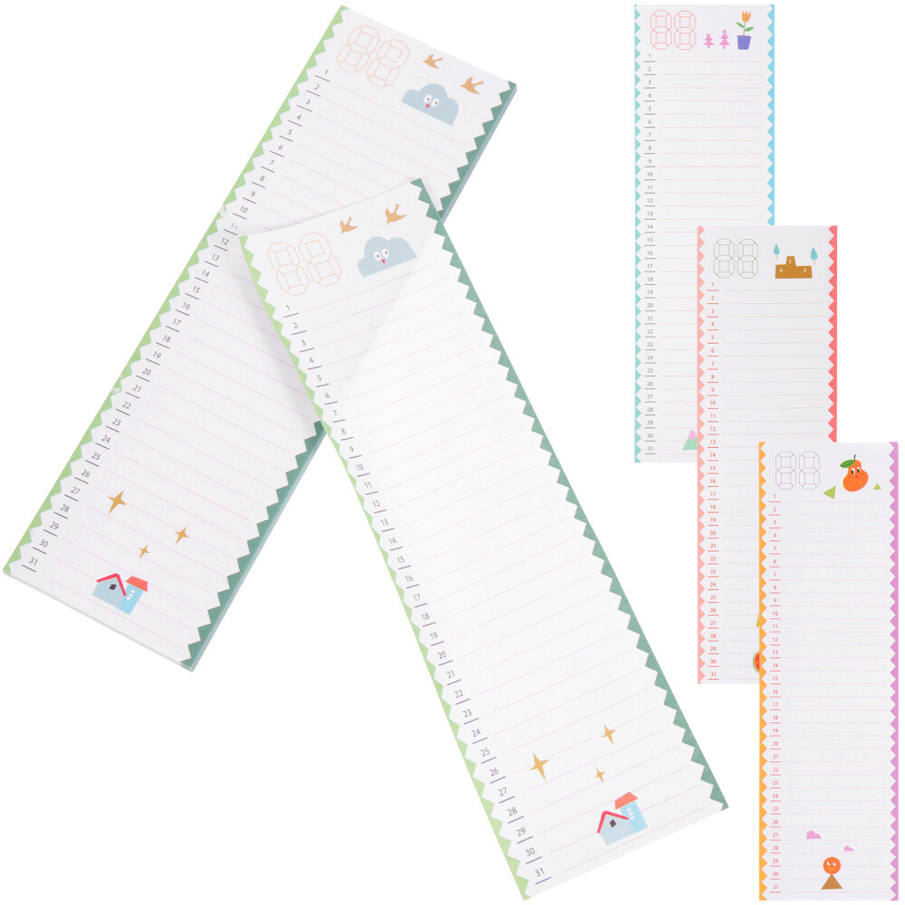 4 Packs Notizen Für Den Schreibtisch Büromaterial Memorandum | eBay