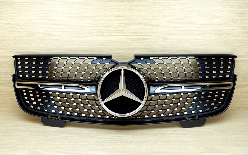 Fit MERCEDES BENZ GL-Class X164 GL320 GL350 GL450 Gloss Black&Chrome ...