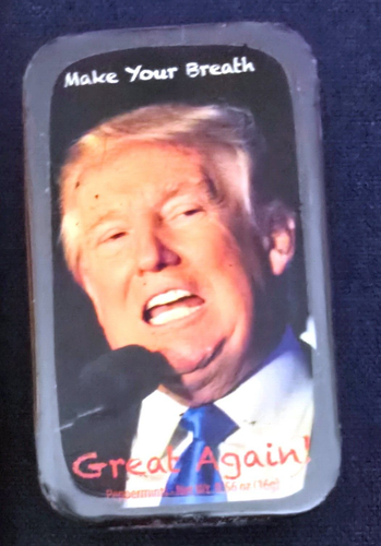 Souvenir Novelty DONALD TRUMP Mints Tin "Make Your Breath Great Again ...
